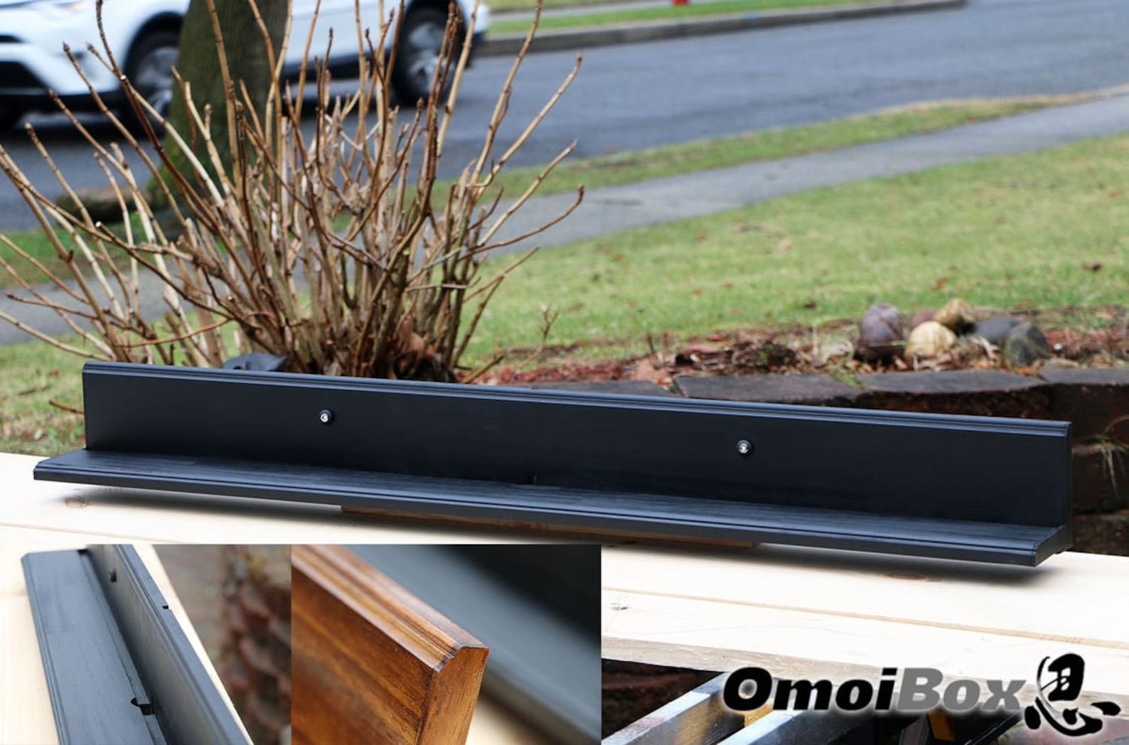 Black Floating Soundbar Shelf | Sound Bar Stand | Soundbar Wall Shelf ...