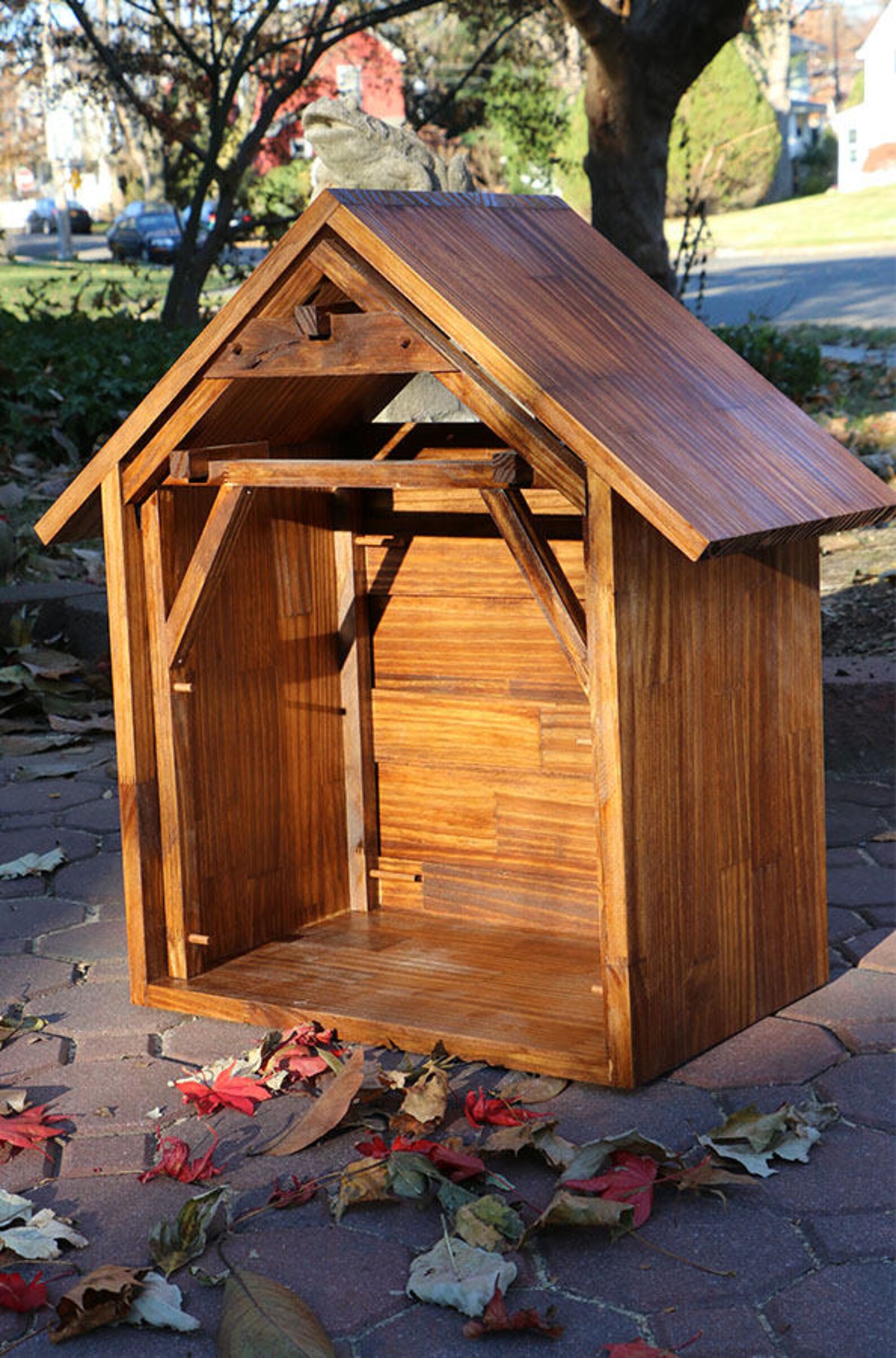 Large Outdoor Nativity Stable, Wooden Nativity Manger, Custom Nativity ...