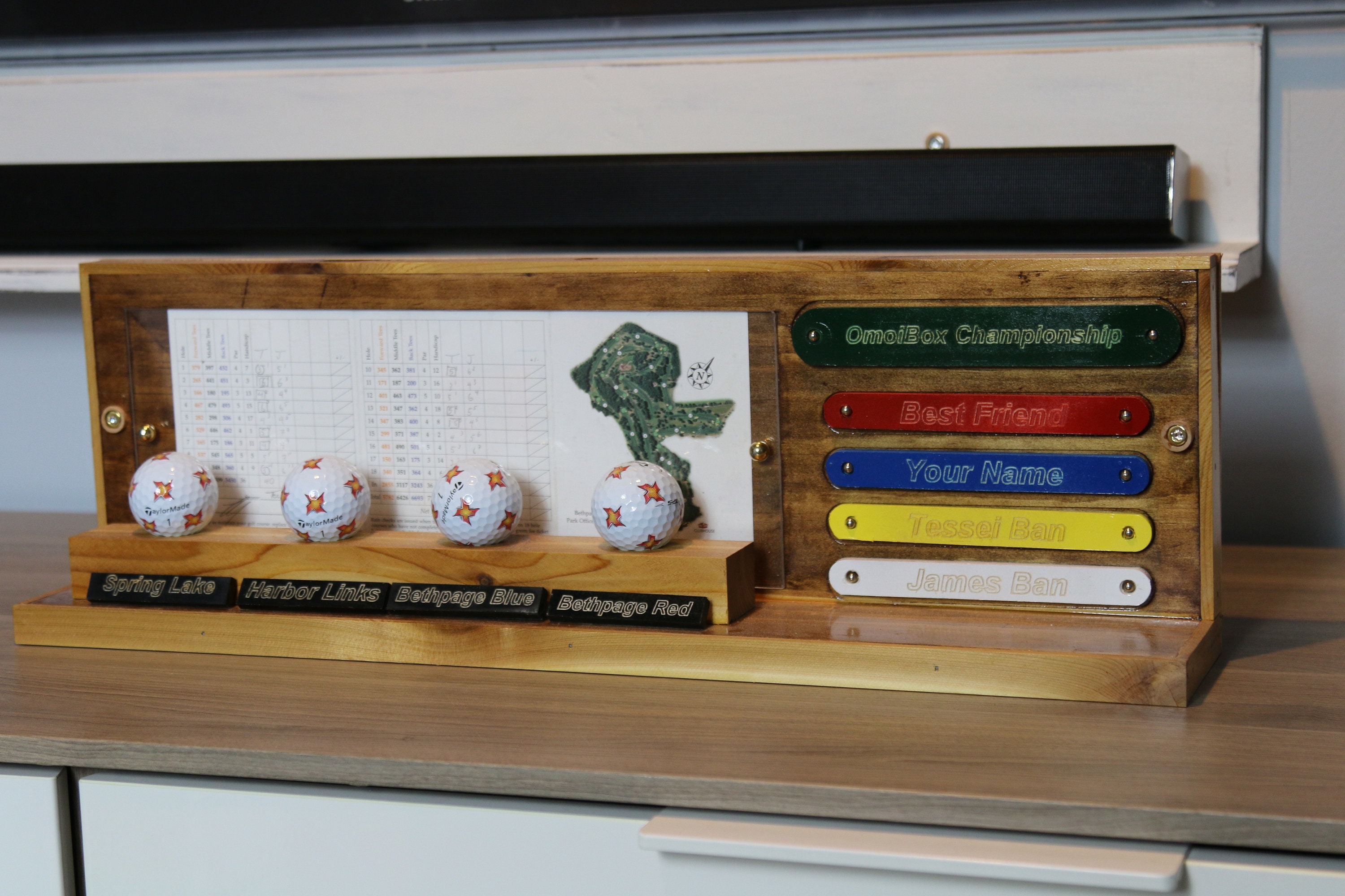 Personalized Hole in One Display Case & Scorecard Frame | Elevate Your ...