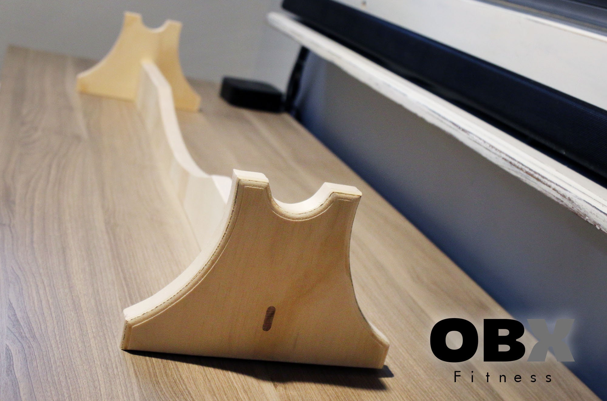 OBX Wooden Curl Bar Stand | Curl Bar Storage Rack | Home Gym Organizer ...
