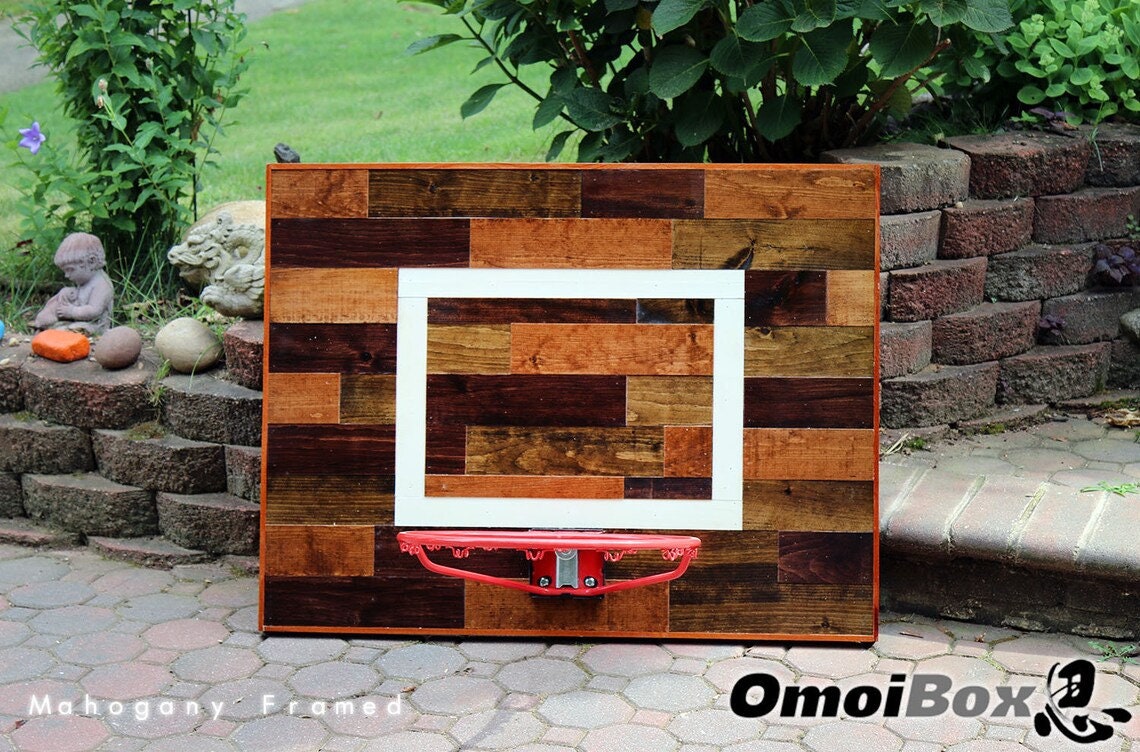 Wooden Basketball Backboard | Decorative Basketball Hoop | Made to ...