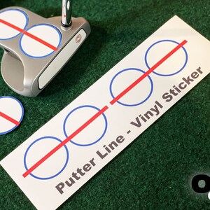 Golf Putter Alignment Sticker - Improve Your Putting With Center Line ...