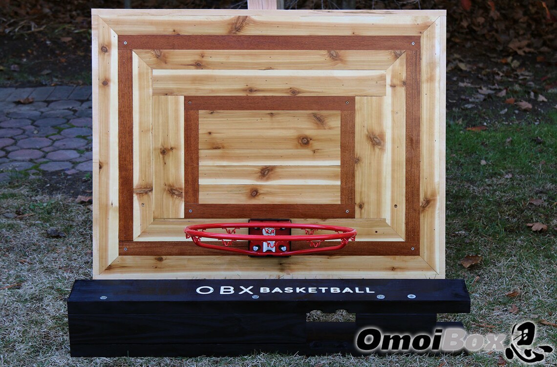 Cedar & Mahogany Wood Basketball Hoop Wooden Basketball - Etsy