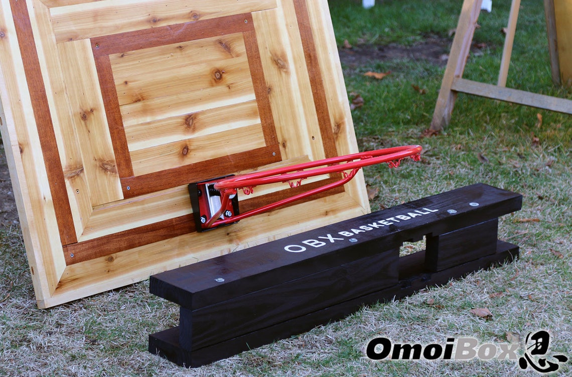 Cedar & Mahogany Wood Basketball Hoop | Wooden Basketball Backboard ...