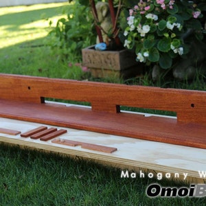 Mahogany Wood Floating Soundbar Shelf | Sound Bar Stand | Soundbar Wall ...