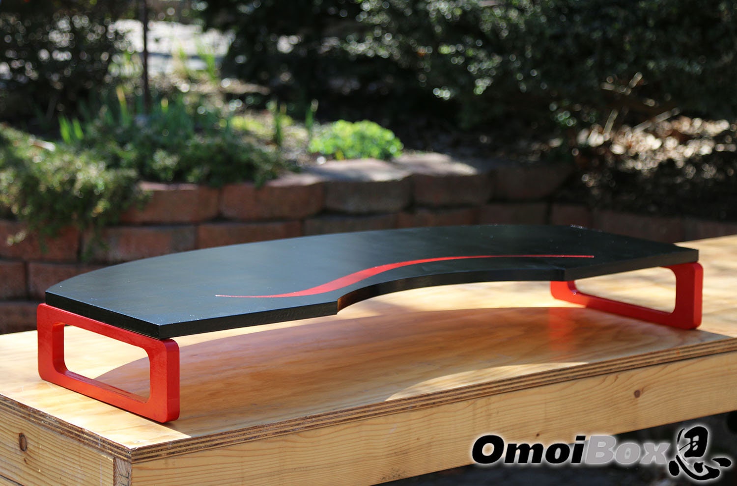 Wood Monitor Stand Riser | Curved Monitor Riser for Desk | Computer ...