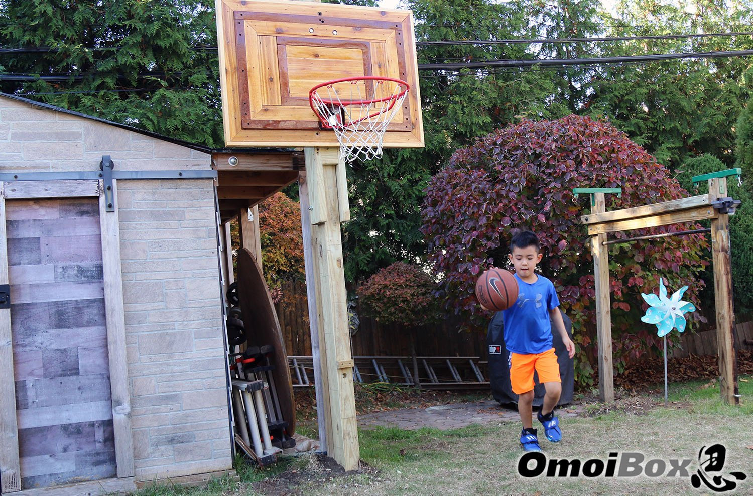 Cedar & Mahogany Wood Basketball Hoop | Wooden Basketball Backboard ...