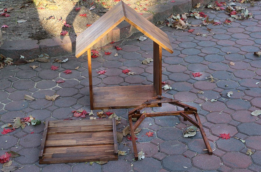 Large Outdoor Nativity Stable, Wooden Nativity Manger, Custom Nativity ...