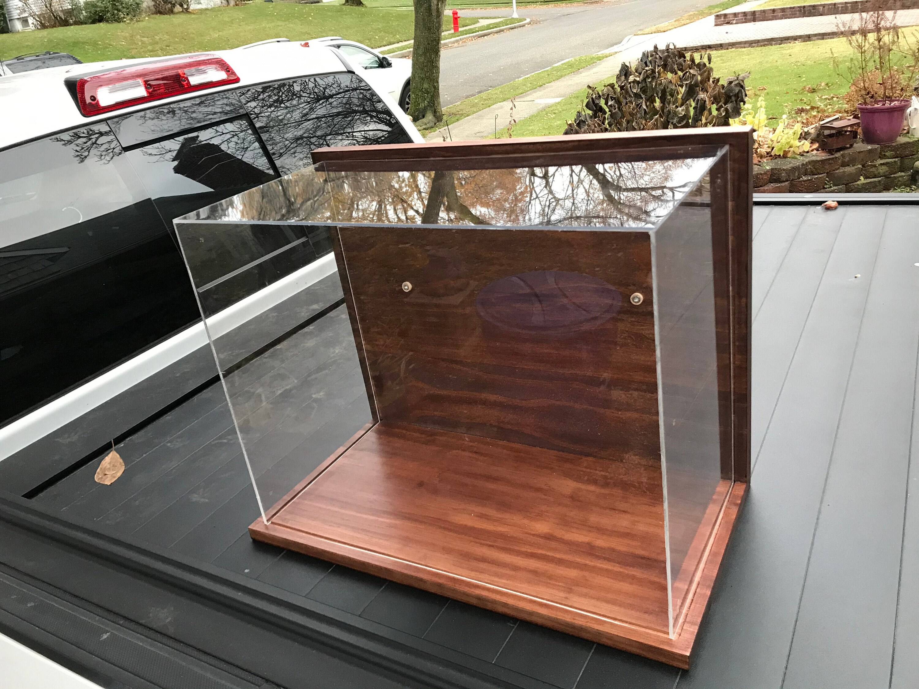 Wall Mounted Model Ship Display Case Large Wooden Acrylic - Etsy UK