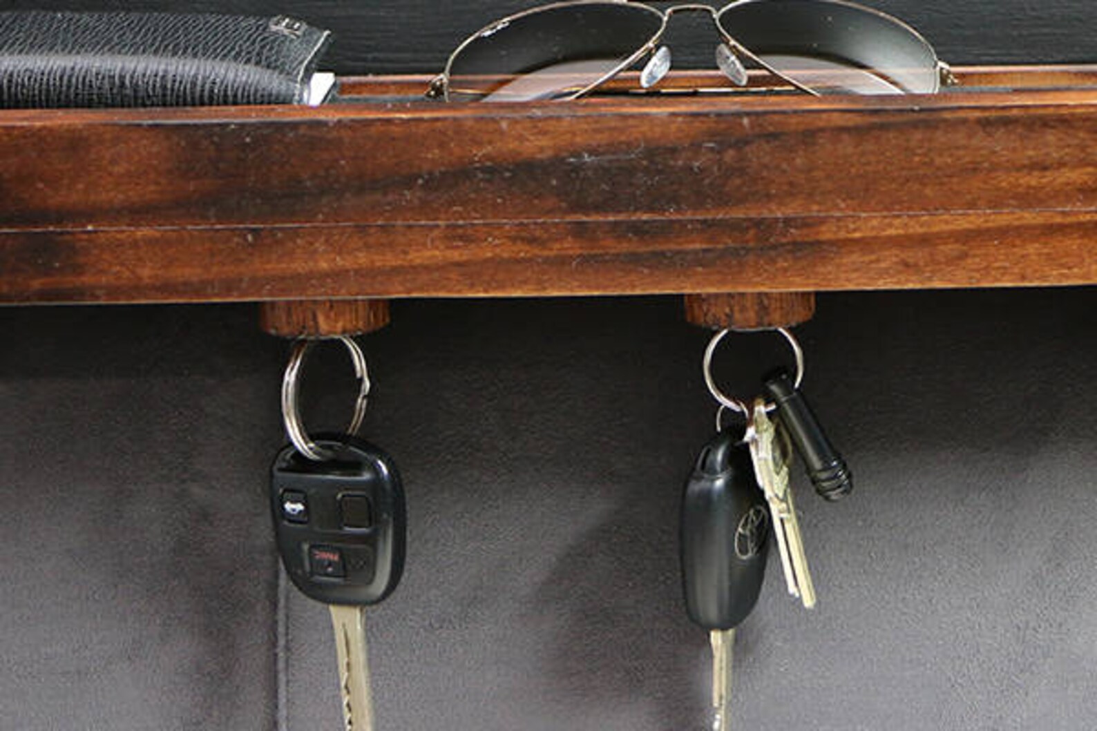 Magnetic Wall Key Holder - Multipurpose Decorative Wooden - Chalkboard ...