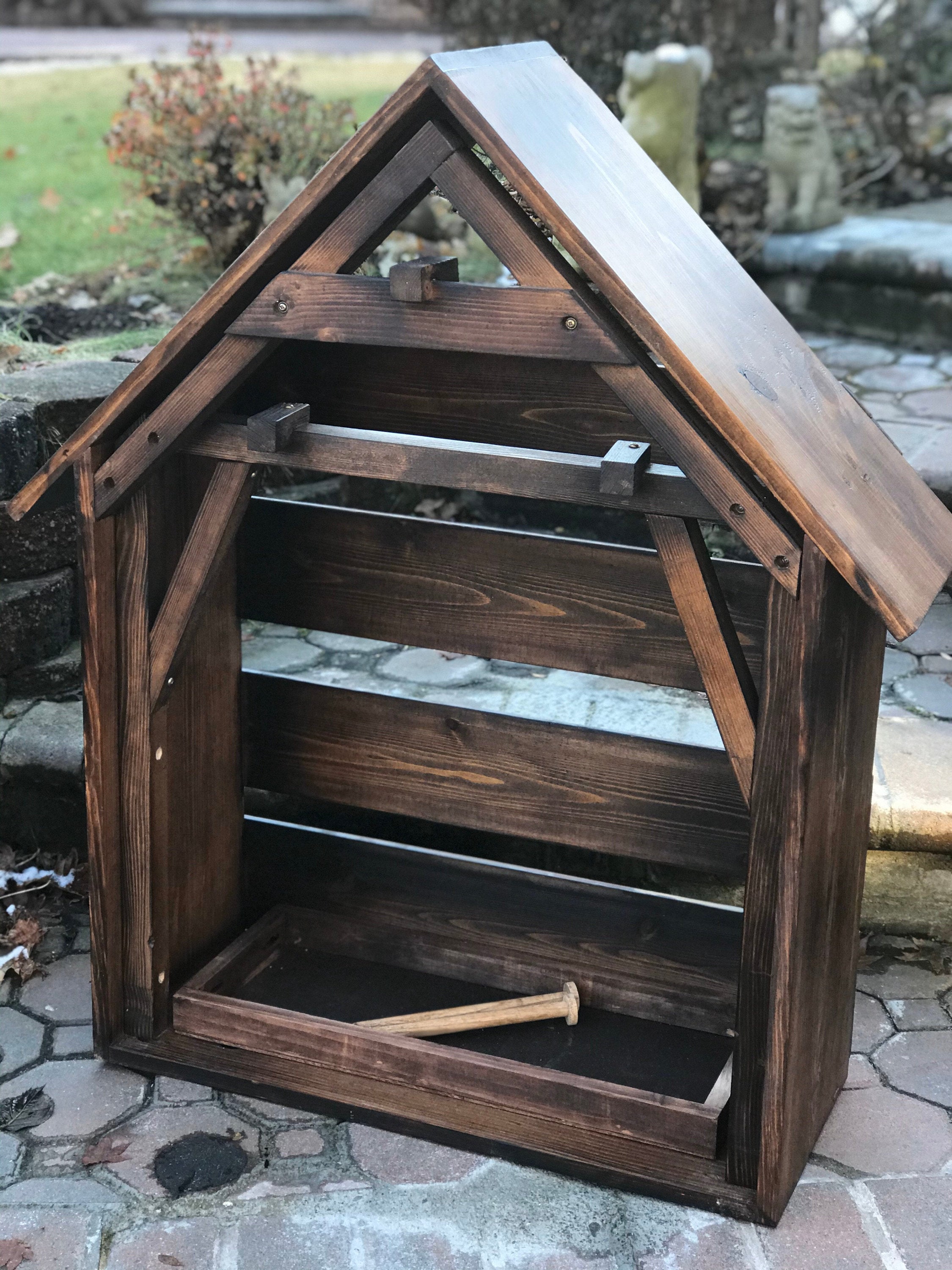 Large Outdoor Nativity Stable, Wooden Nativity Manger, Custom Nativity ...