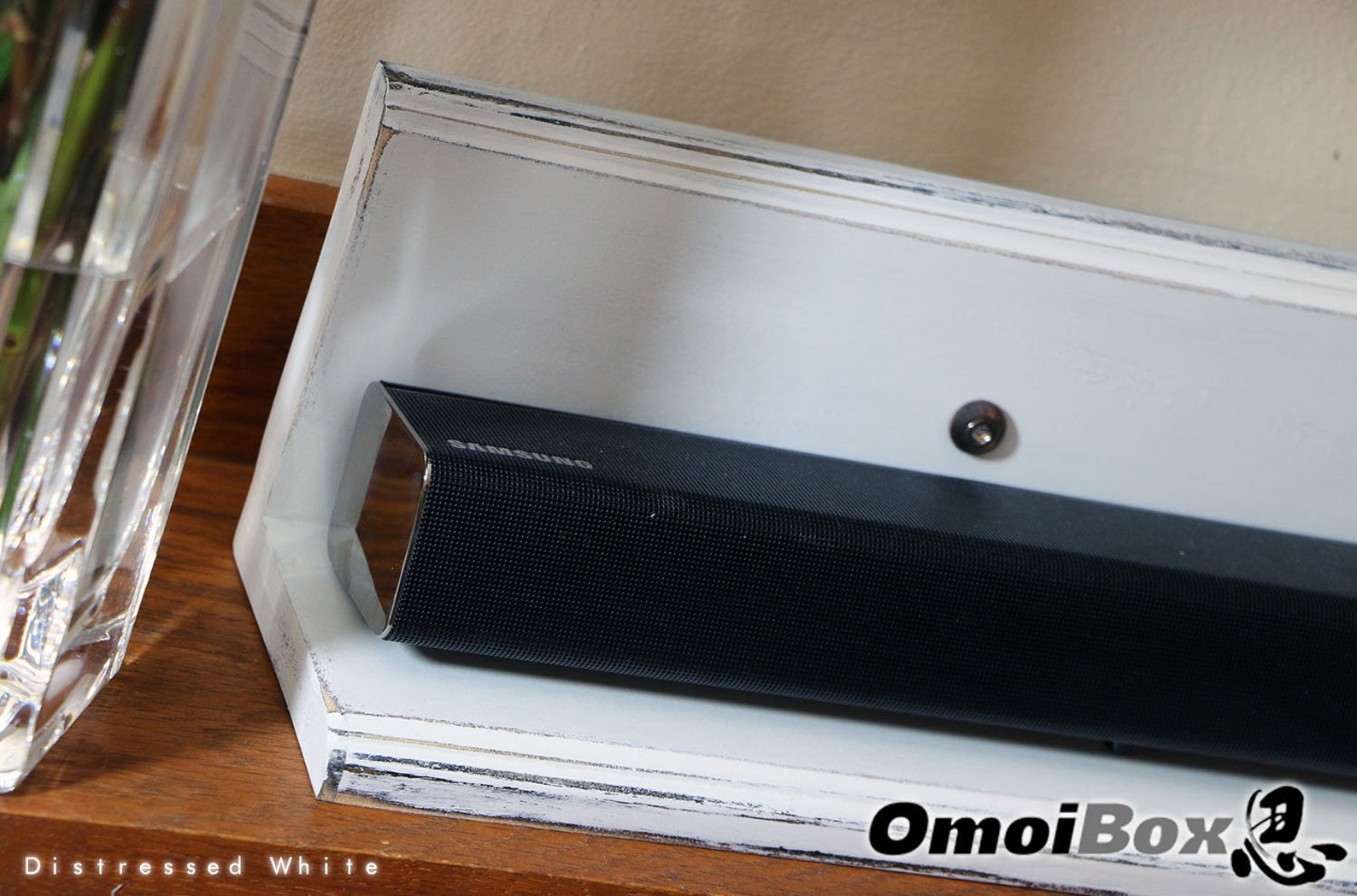 White Floating Soundbar Shelf | Sound Bar Stand | Soundbar Wall Shelf ...