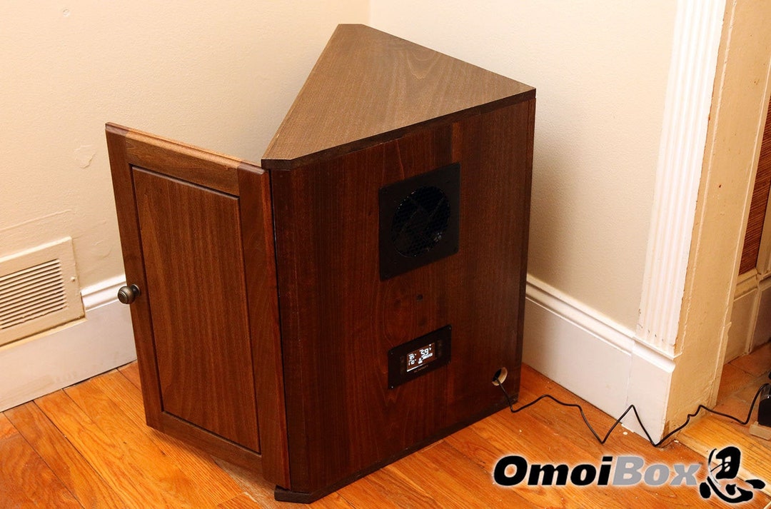 AV Cabinet With Built-in Cooling System - Corner Cabinet for Home ...