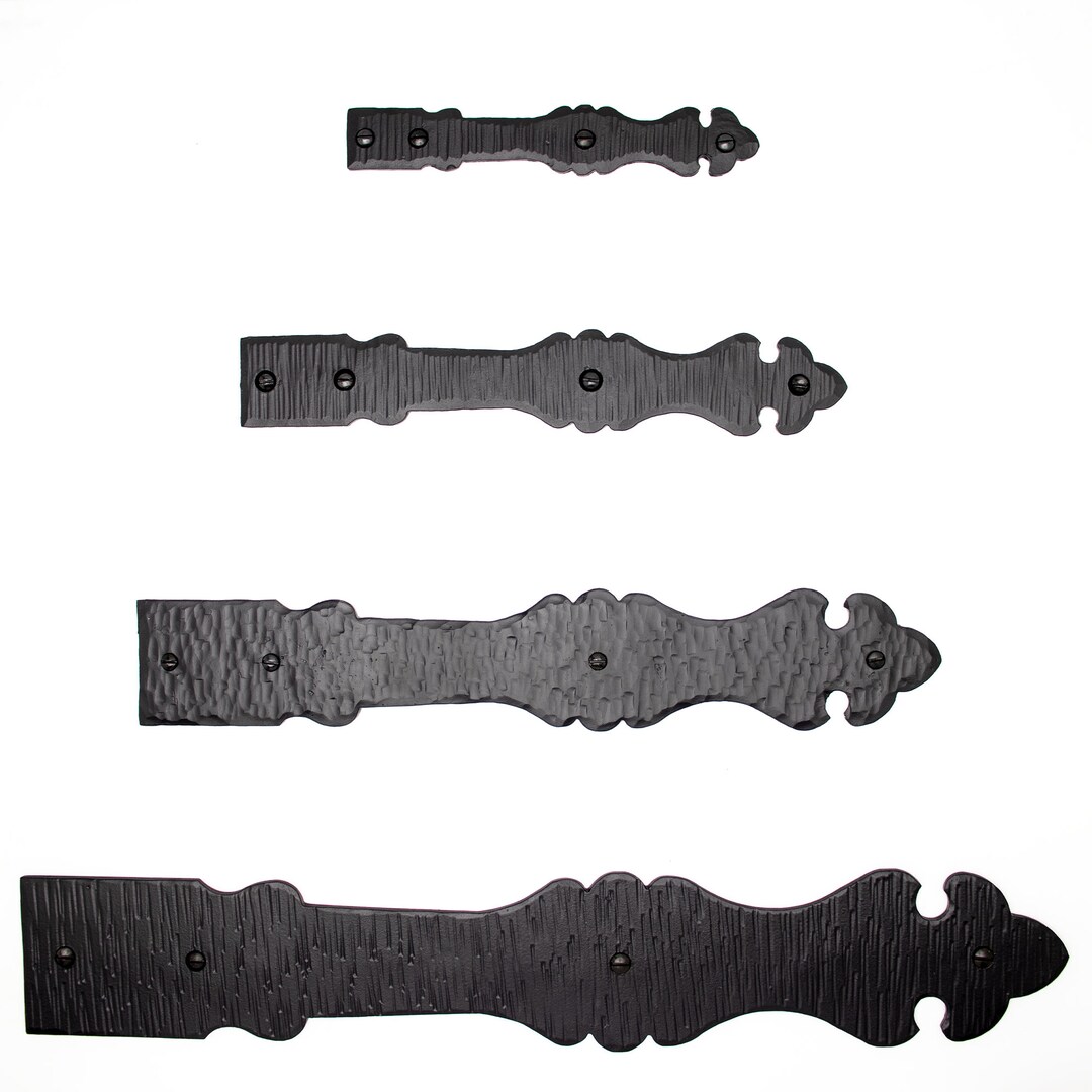 2 Pack 6" - 16" Forged Decorative Faux Dummy Hinge Brace Bracket for ...