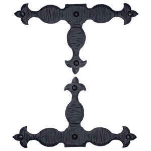 2 Pack 7” Forged Decorative T Corner Bracket, Right Angle Brace for ...