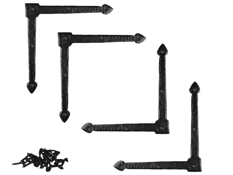 2 Pack 3.5 Forged Decorative L Corner Bracket Right Angle - Etsy