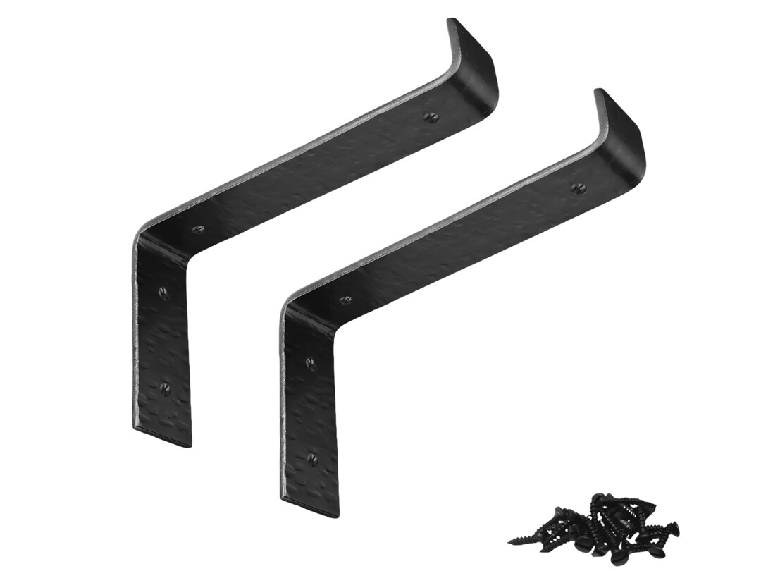 Forged Decorative Steel Shelf Brackets for Open Shelves in Kitchens ...