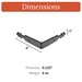 2 Pack 6 Forged Decorative Angular Corner Protector - Etsy