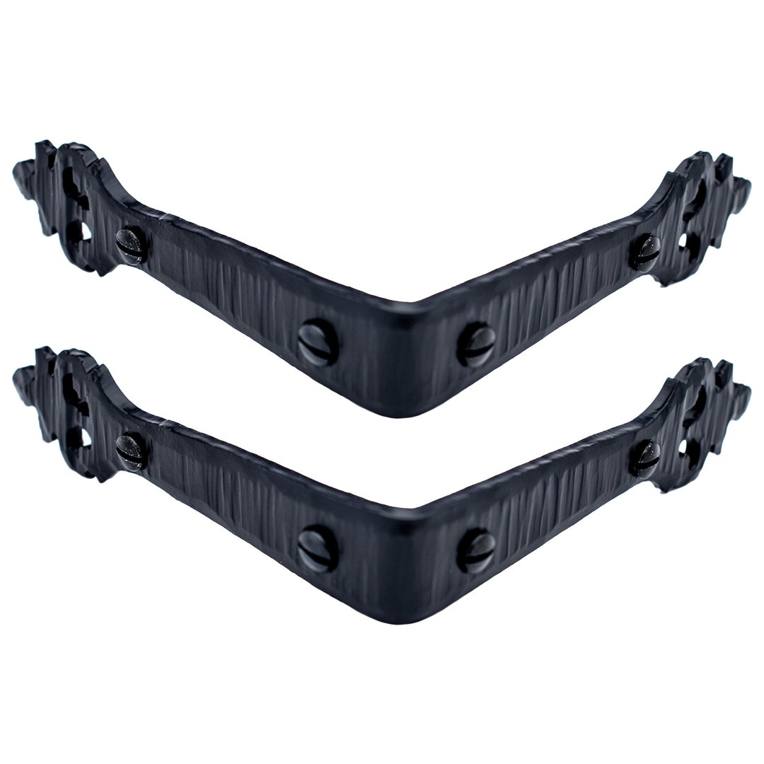 2 Pack 3.5" Forged Decorative Angular Corner Protector Bracket, Table ...