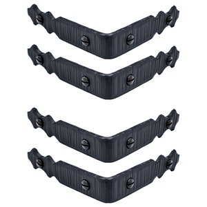 2 Pack 3.5" Forged Decorative Angular Corner Protector Bracket Table ...