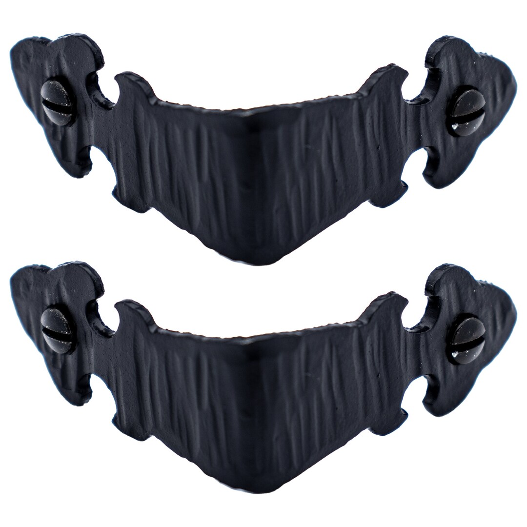 2 Pack 1.75 Forged Decorative Angular Corner Protector Bracket, Table ...