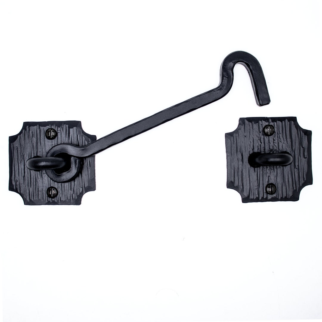 6" Forged Iron Decorative Furniture Hasp Latch Padlock for Chests ...