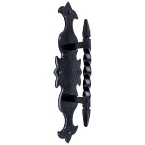 12 Forged Iron Decorative Handle Pull Grab Bar for Barn Doors ...