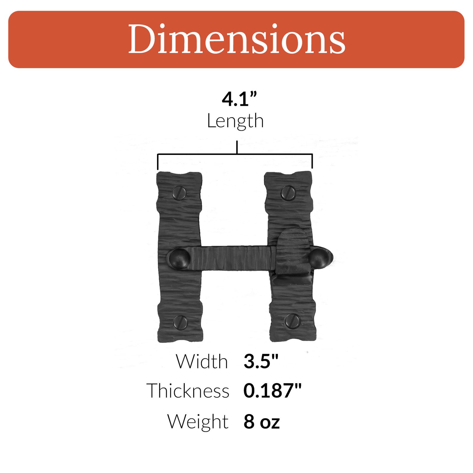 3.5 Forged Decorative 360 Degree Flip Bar Latch Lock for - Etsy