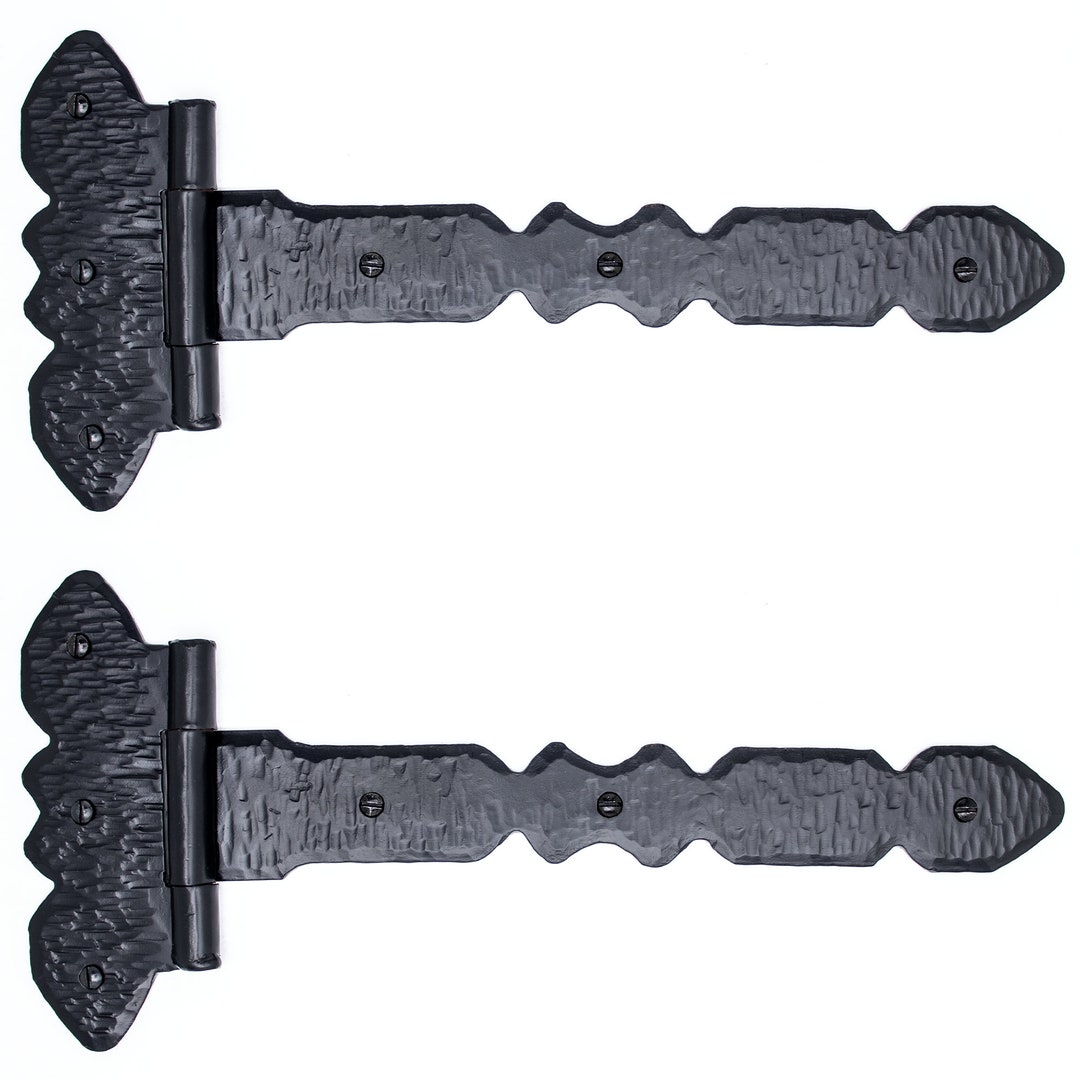 7" - 14.5” Forged Decorative Farmhouse Gate Strap Hinge for Large Gates ...