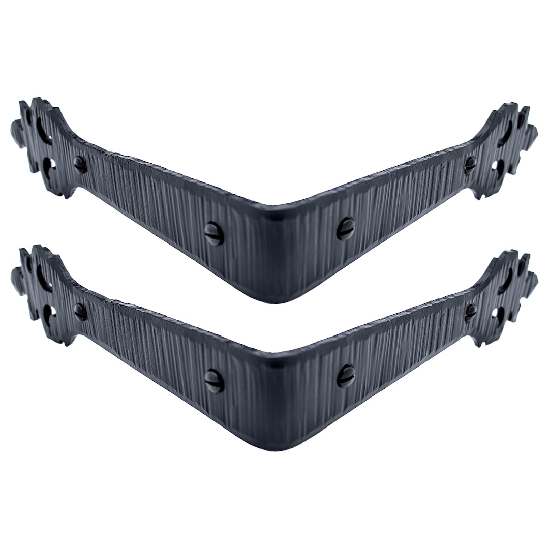 2 Pack 6" Forged Decorative Angular Corner Protector Bracket, Table ...