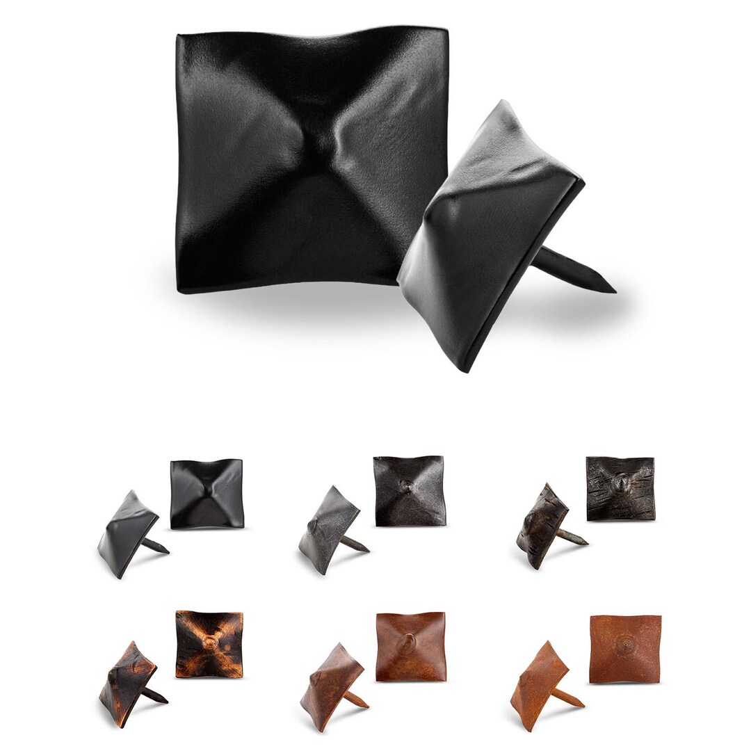 25 Pack 1" Iron Clavos Decorative Nail Stud Tacks for Barn Doors, Gates ...