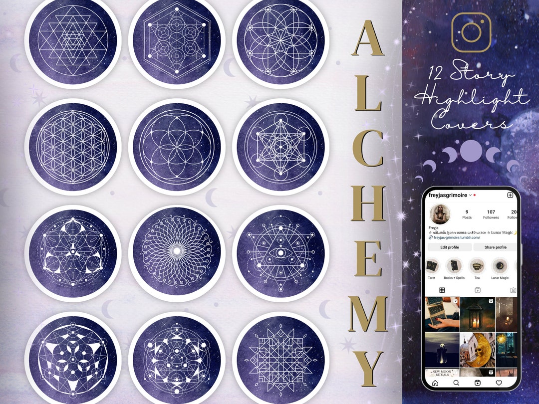 Alchemy Instagram Highlights, Witchy IG Covers, Esoteric, Instagram ...