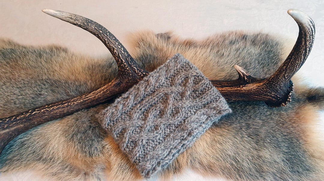 Svanna Viking Headband With Celtic Cables - Etsy