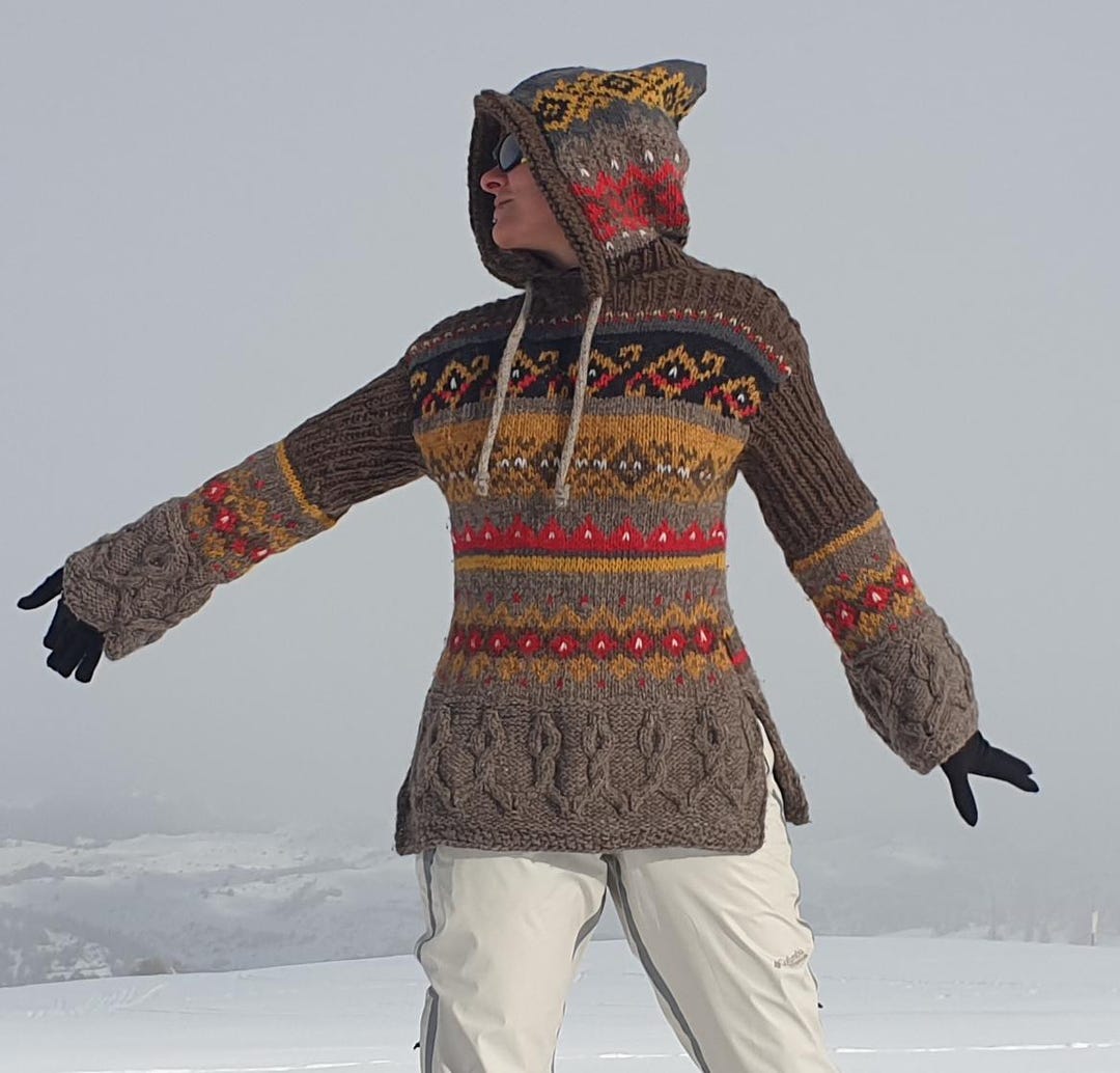 Easy Nordic Fair Isle Sweater Pattern, With Viking / Celtic Cables ...