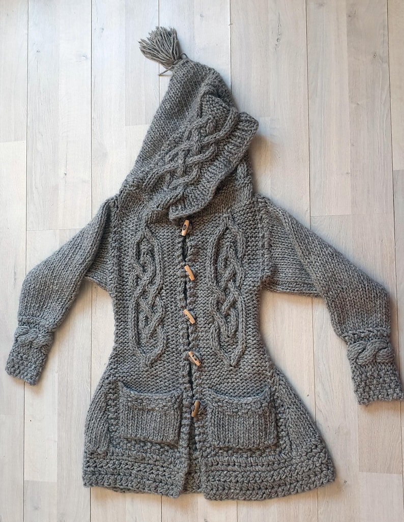 Easy Modular Chunky Cardigan - Beginner Friendly Assembly, Celtic ...