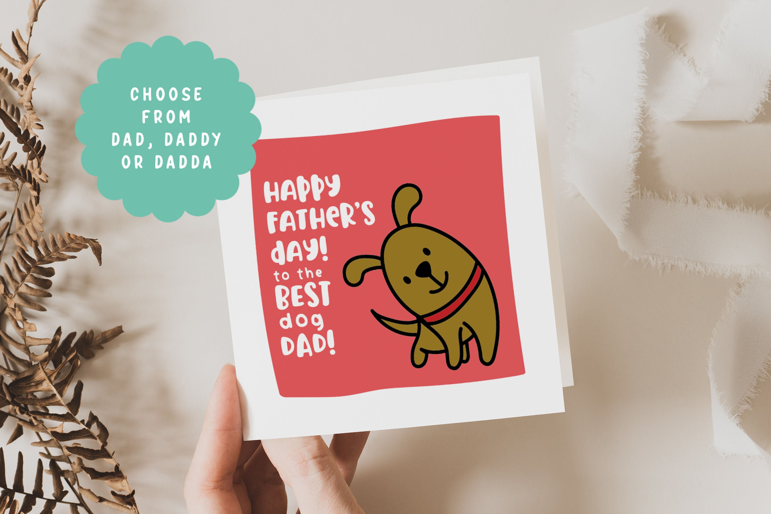 Dog Dad Card Father's Day Card for Dog Lover Dog Lover - Etsy