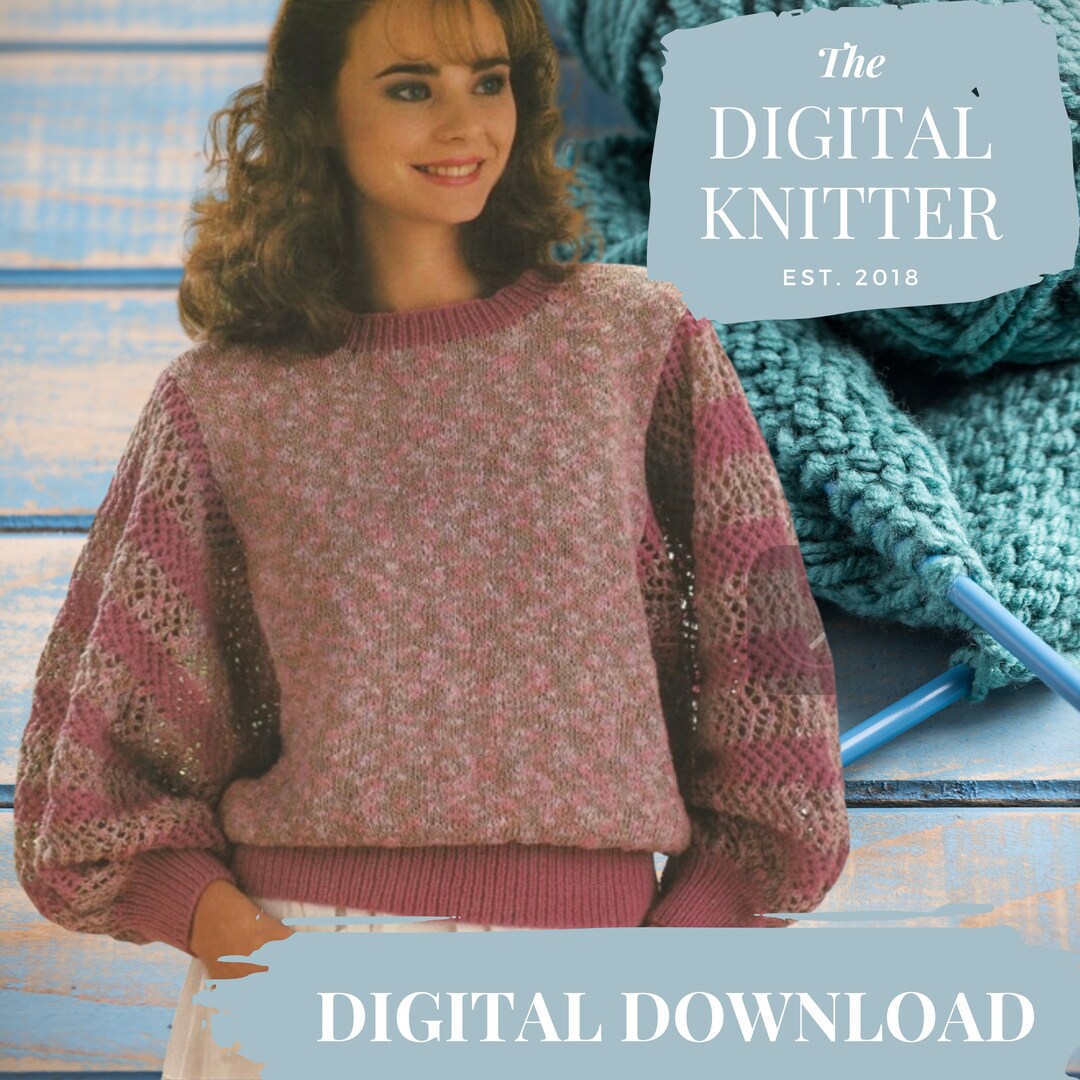 Vintage Knitting Pattern, PDF Download, Robin Linette 13599 - Etsy