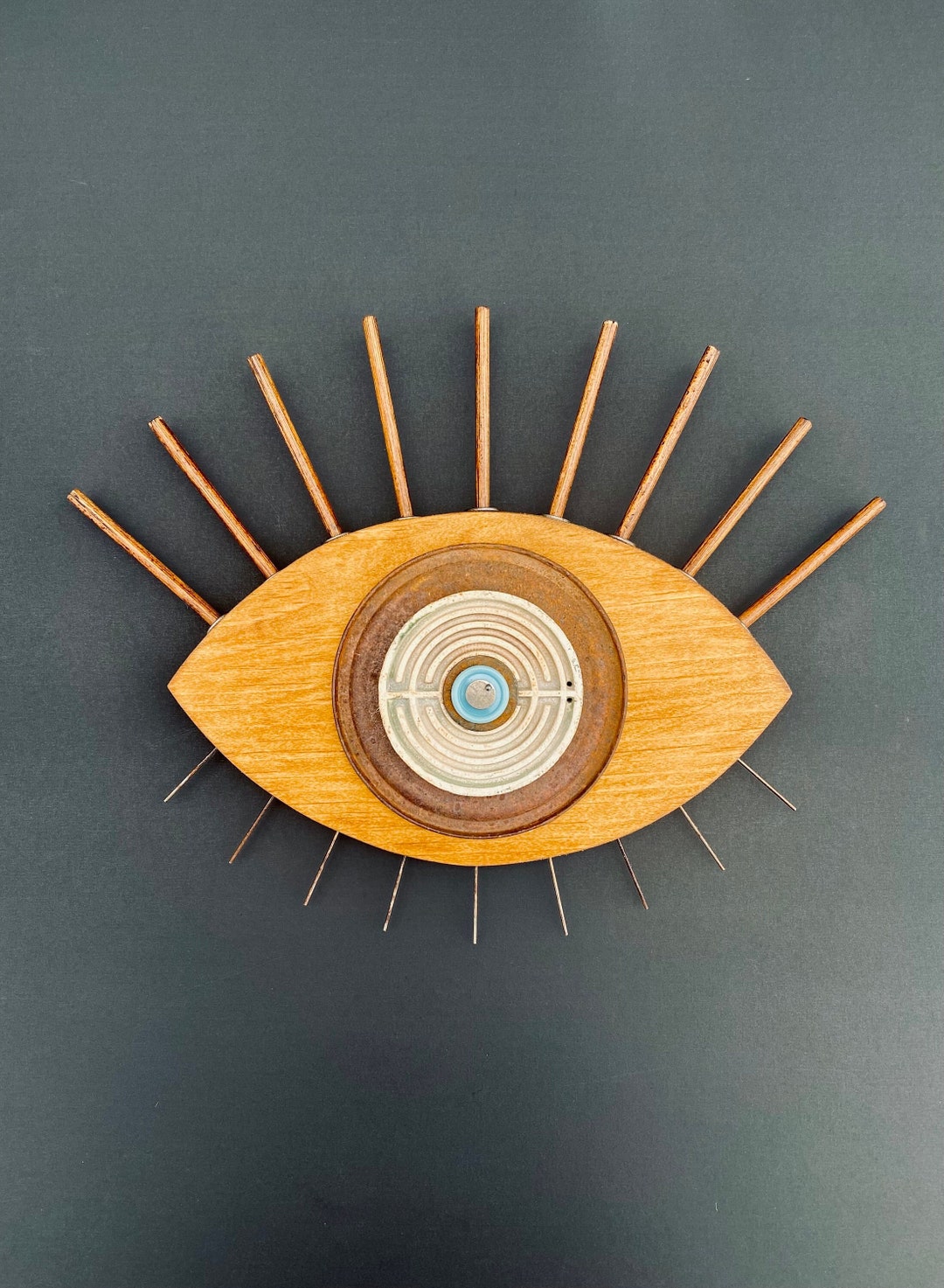 Evil Eye Assemblage Art / Protection Home Decor / Karma Assemblage - Etsy