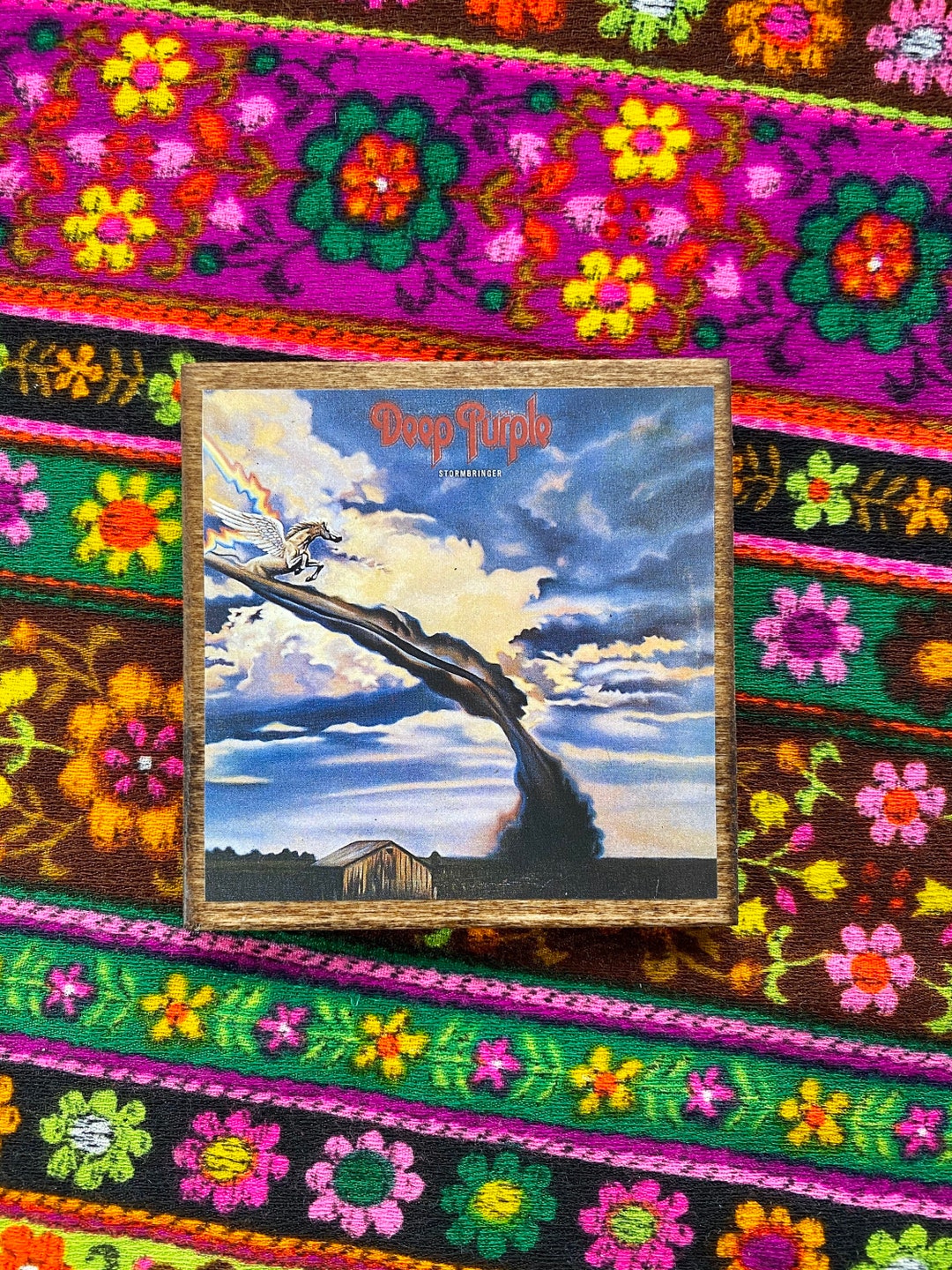 Deep Purple Stormbringer • Handmade Album Cover Magnet Recycled Fridge ...