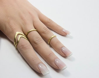 Brass knuckle rings | Etsy