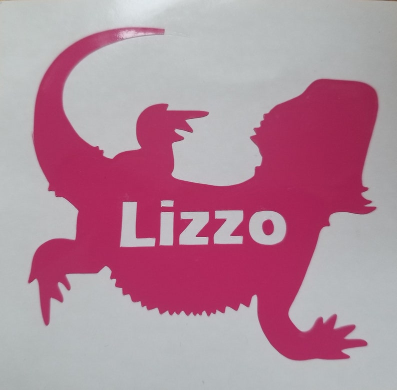 Bearded Dragon Decal, Lizard Enclosure Decoration - Etsy