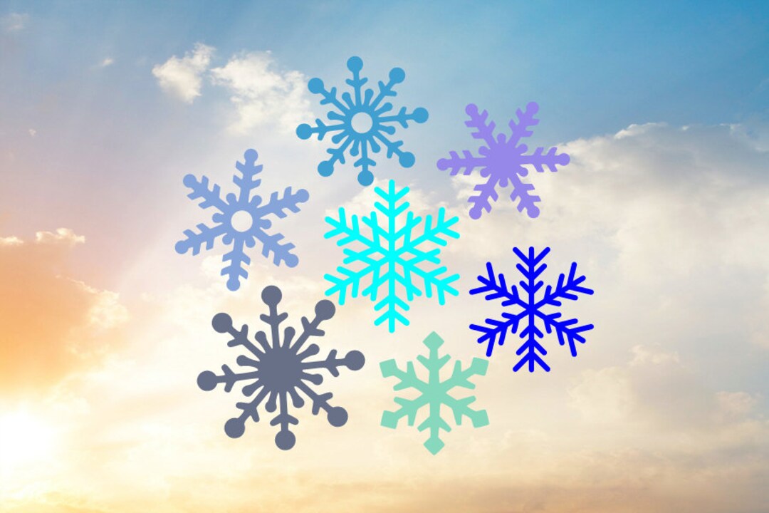 Snowflake SVG Cut Files, Christmas Decals, Shirts, Mugs (digital ...