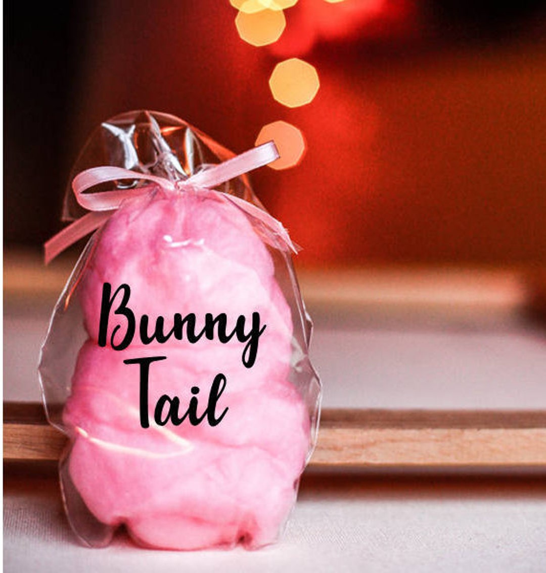 4 Cotton Candy Bunny Tail for Easter Basket - Etsy