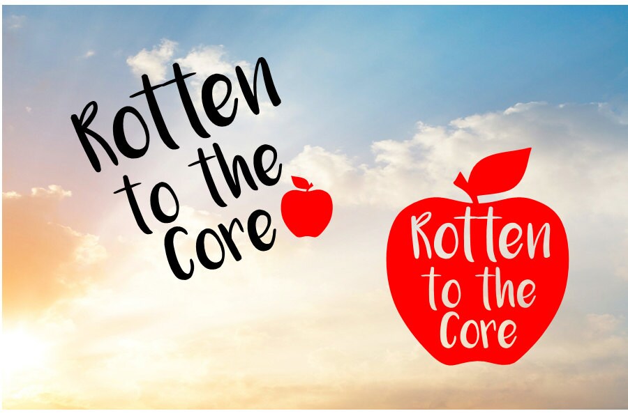 Rotten Core SVG File for Cutting Machine Create Personalized | Etsy