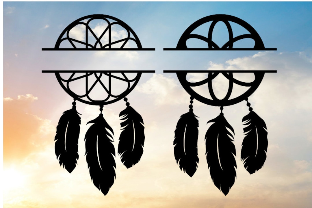 Split Dream Catcher, Dream Catcher Svg, Mandala Svg, Star Svg ...