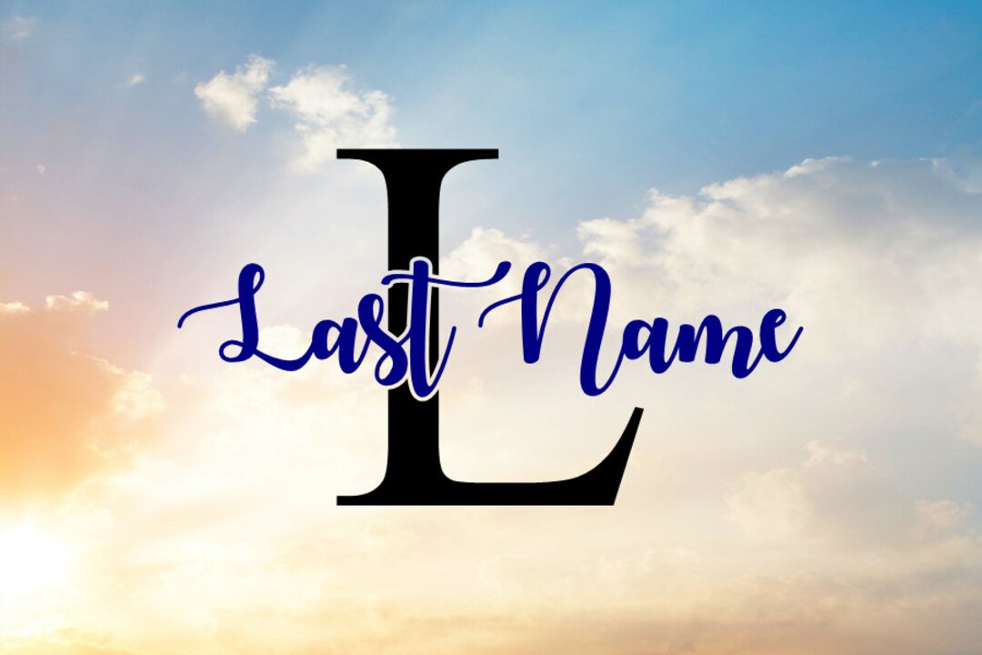 Monogram Svg, Last Name Svg, Custom Svg, Name Svg, My Name Svg ...