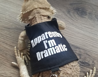 Emotional Support Animal Bearded Dragon Bandana, Bearded Dragon Harness, Lizard Leash, Lizard ...