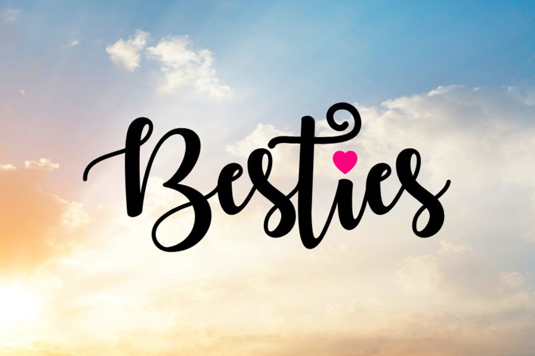 Besties SVG, BFF, Friendship Heart (digital Download) - Etsy