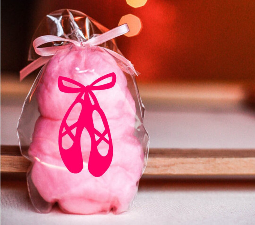 Ballet Slippers Cotton Candy Party Favors – Treat Bags, Birthday Decor ...