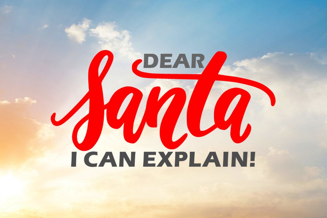 Santa I Can Explain Svg Santa Svg Believe in Christmas Svg - Etsy